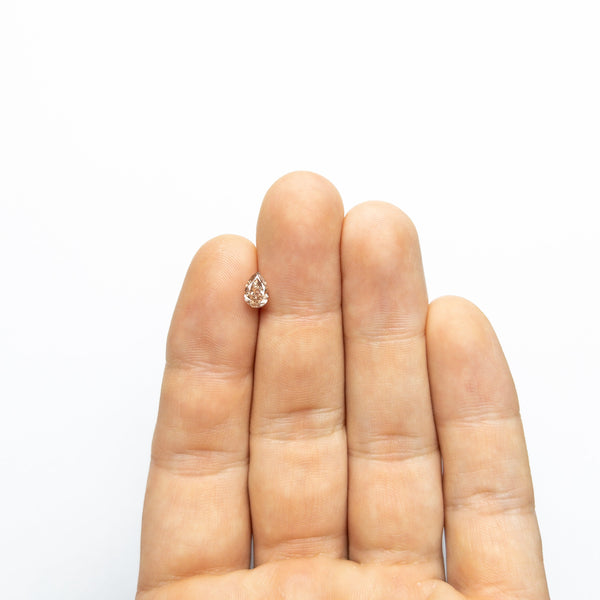 0.68ct 7.06x4.68x2.76mm VS2 Fancy Brownish Pink Pear Brilliant 🇦🇺 2411 - Misfit Diamonds