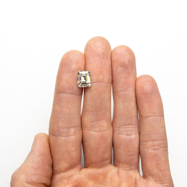 3.27ct 9.18x7.79x5.28mm GIA SI2 N Vintage Cut Corner Rectangle Step Cu ...