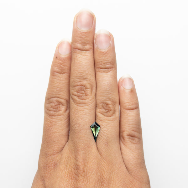 1.31ct 12.51x6.19x3.24mm Kite Step Cut Sapphire 23477-03 - Misfit Diamonds