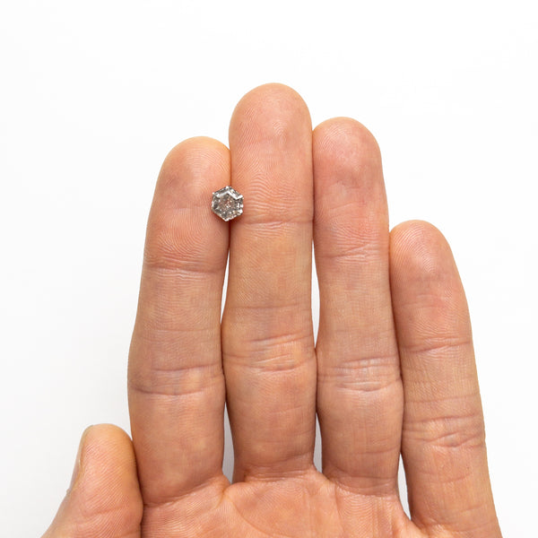 1.22ct 6.98x5.91x3.95mm Hexagon Step Cut 🇨🇦 24935-01 - Misfit Diamonds