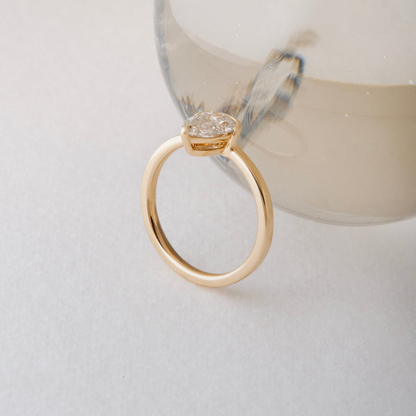 ATTIC | ATTIC Ring 1.08ct Salt and Pepper Pear Brilliant - Misfit Diamonds